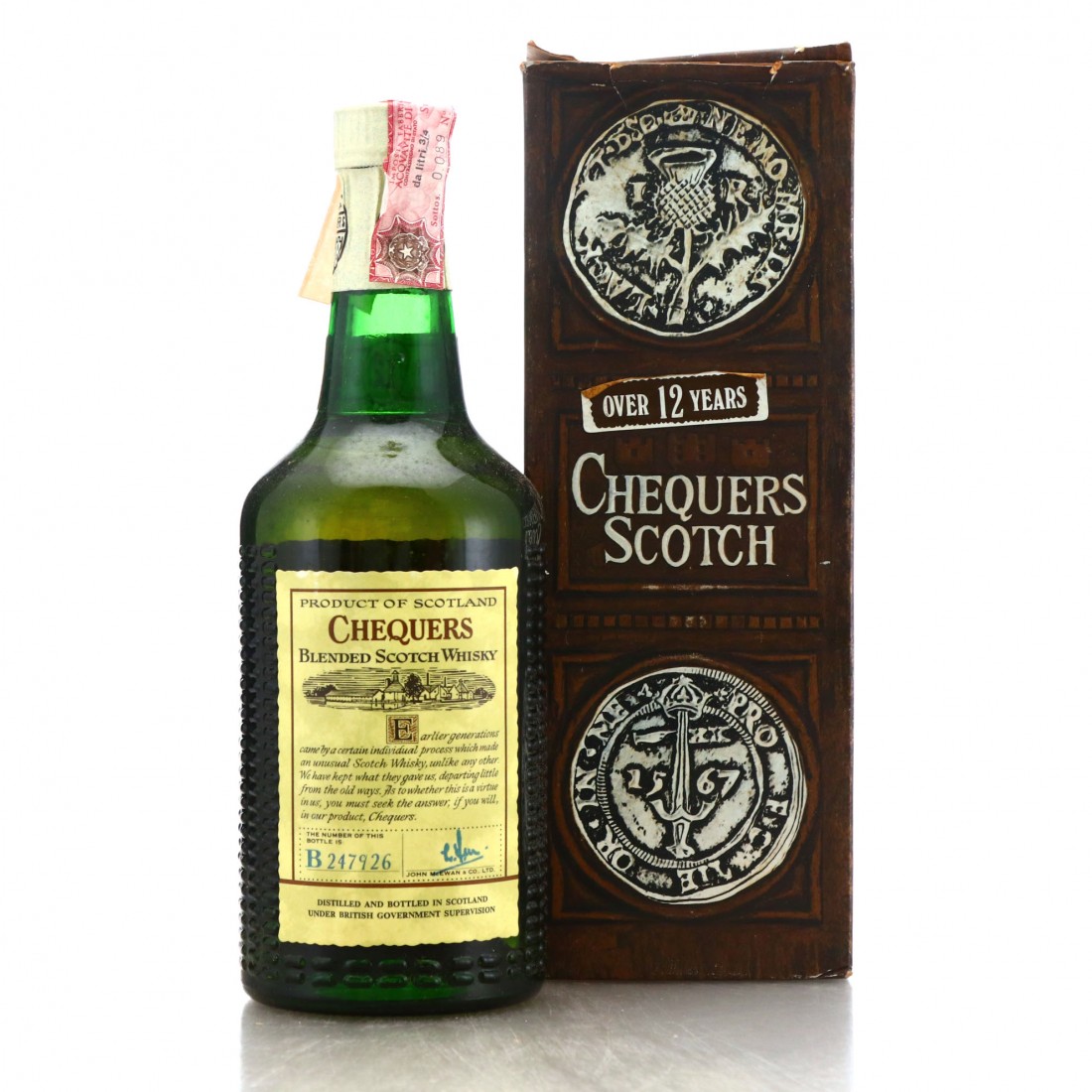 Chequers 12 Year Old Scotch Whisky 1970s | Whisky Auctioneer