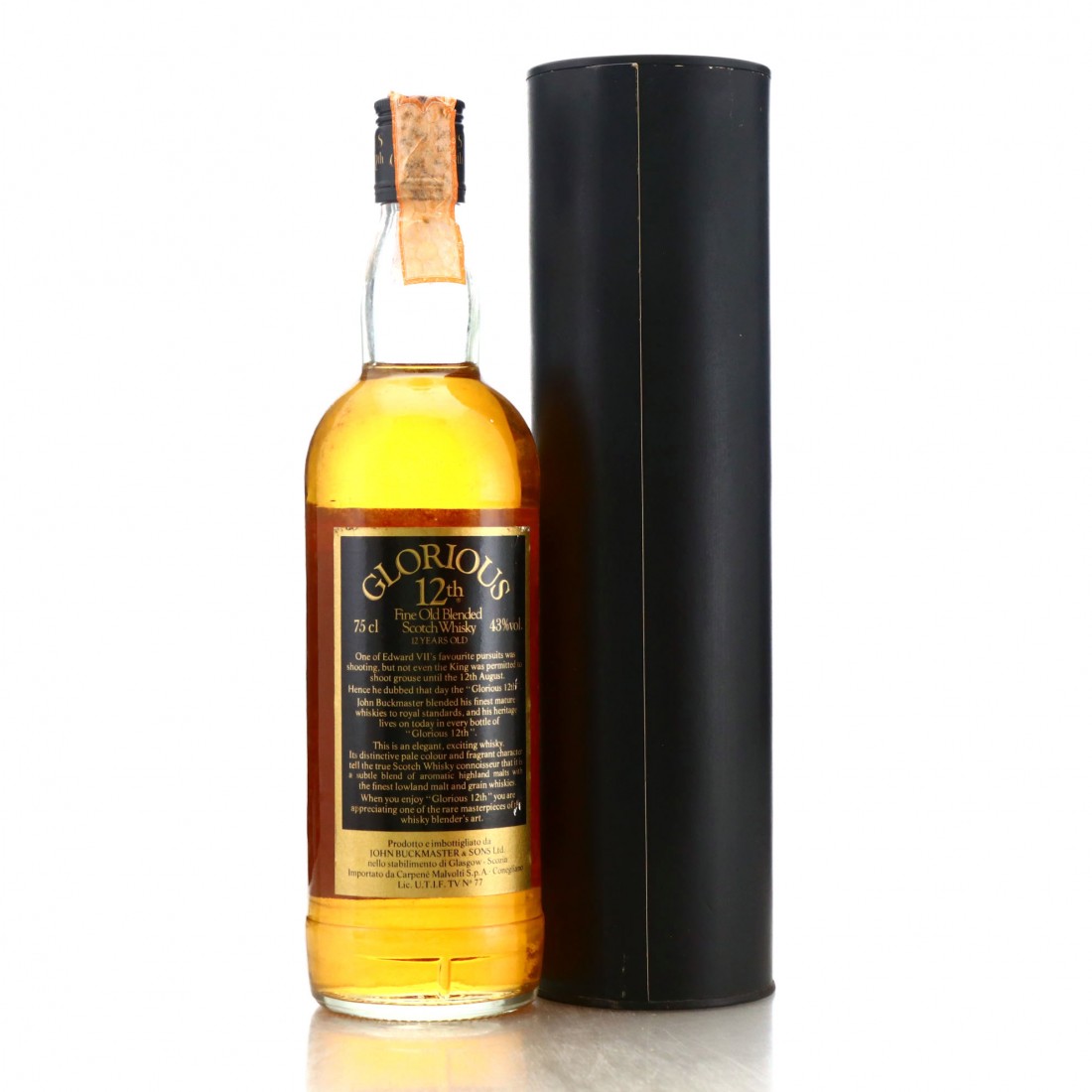 Glorious 12th 12 Year Old Fine Old Scotch Whisky 1980s | Whisky Auctioneer