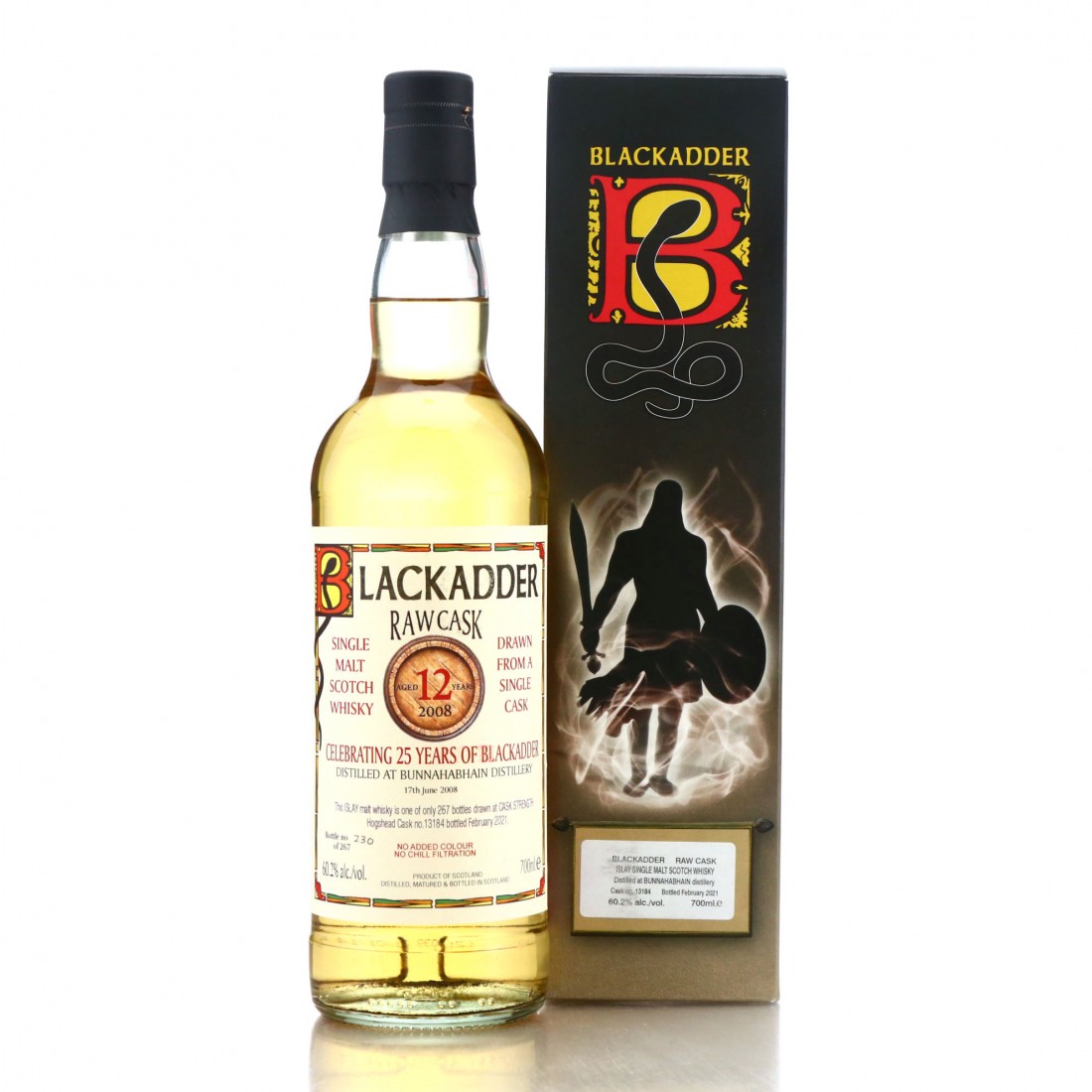 Bunnahabhain 2008 Blackadder 12 Year Old Raw Cask / 25th Anniversary ...