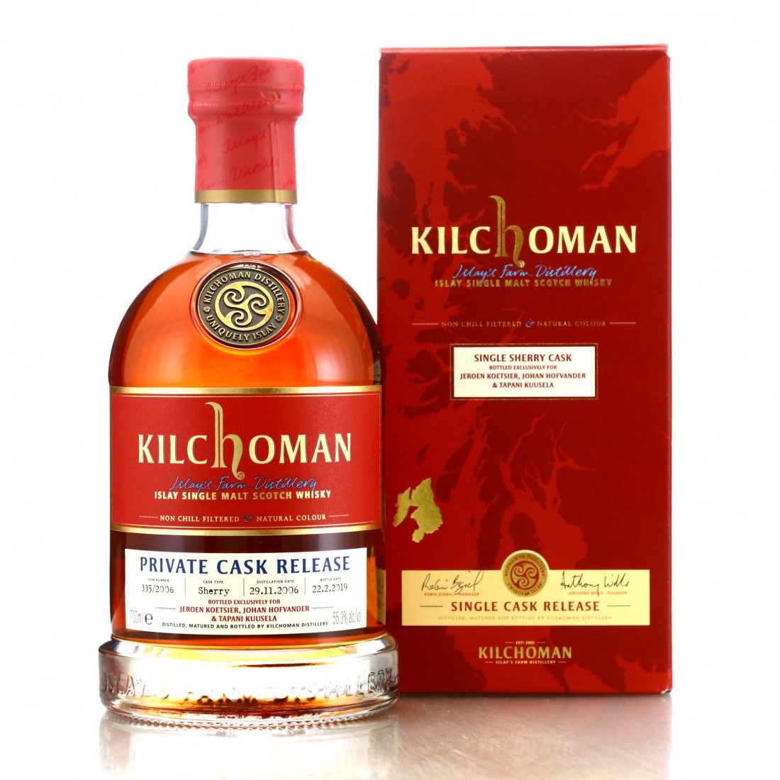 Kilchoman 2006 Single Sherry Cask #335 / Jeroen Koetsier, Johan ...