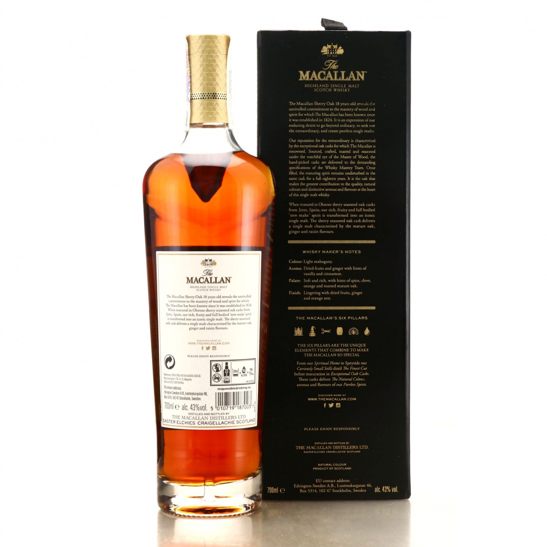 Macallan 18 Year Old Sherry Oak 2022 Release | Whisky Auctioneer
