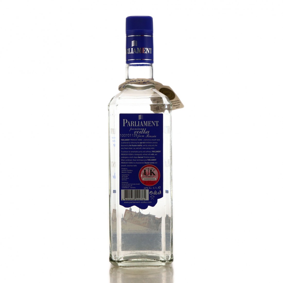Parliament Premium Vodka | Whisky Auctioneer
