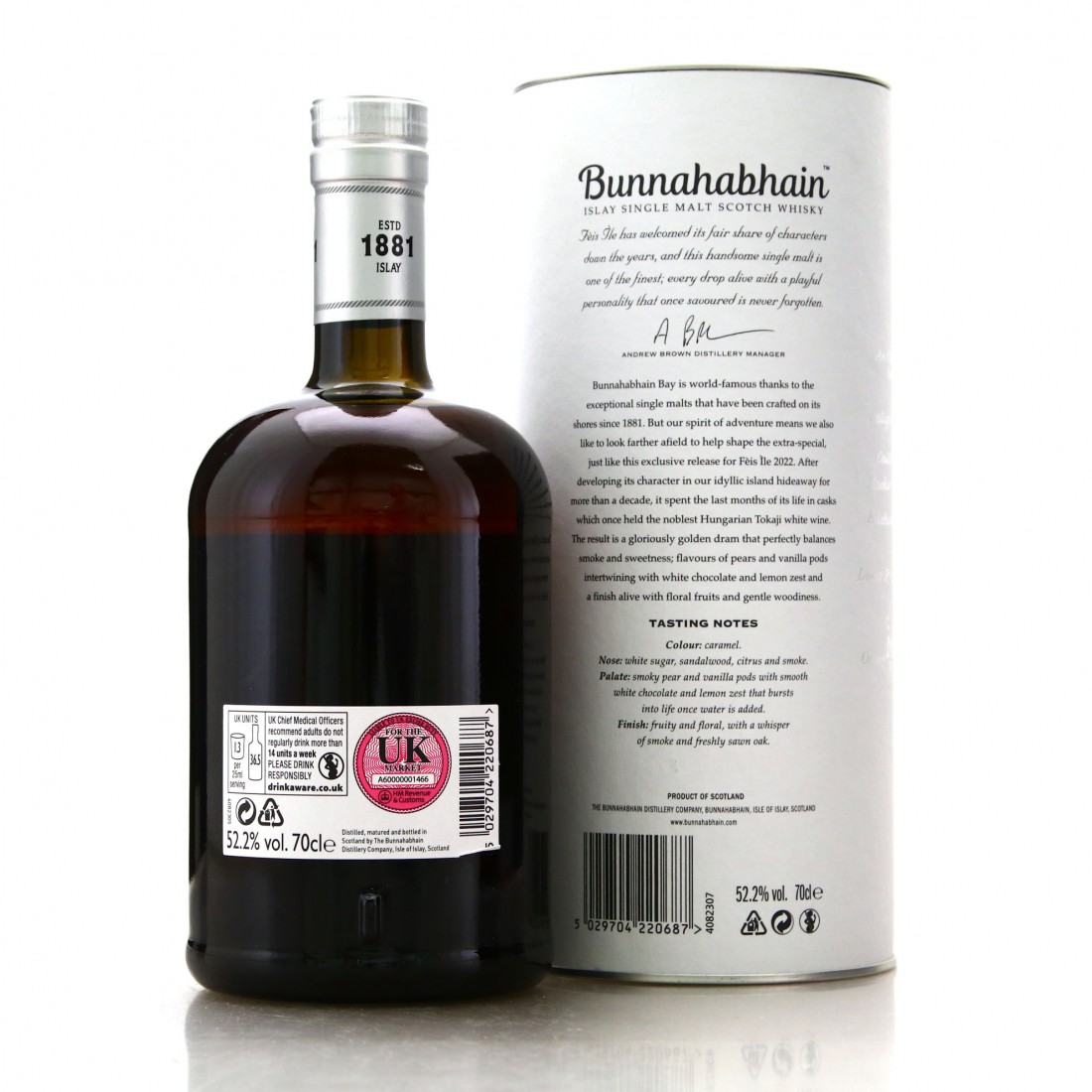 Bunnahabhain Moine 2004 Tokaji Cask Finish / Feis Ile 2022 | Whisky ...