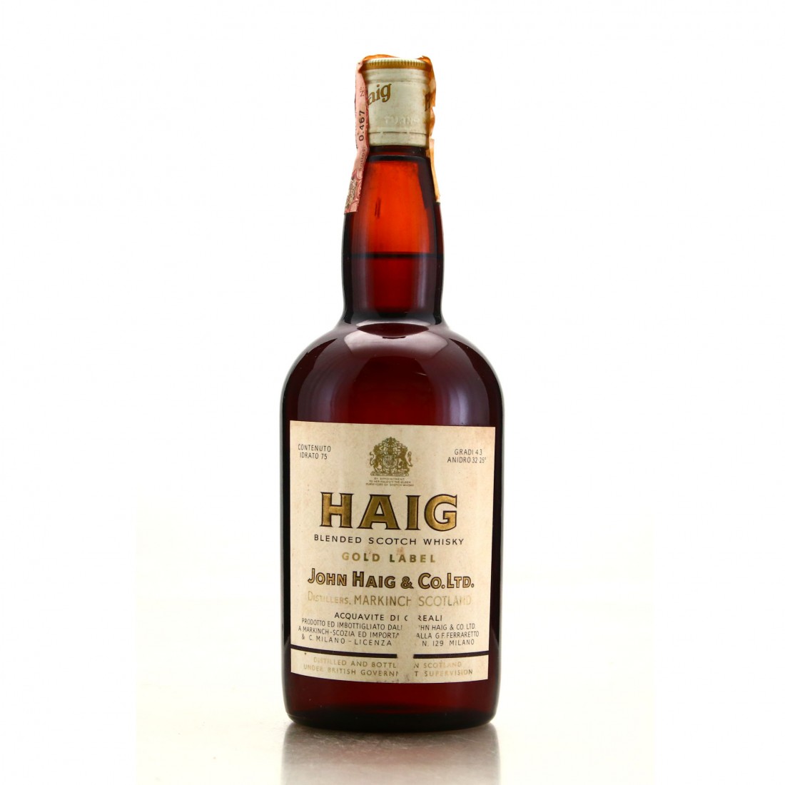Haig Gold Label Scotch Whisky 1960s | Whisky Auctioneer