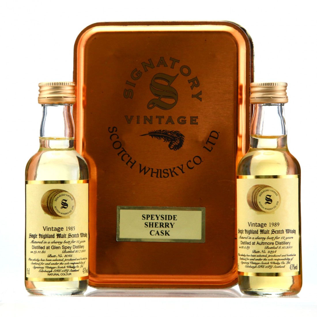 Signatory Vintage Sherry Cask Miniatures x 2 | Whisky Auctioneer