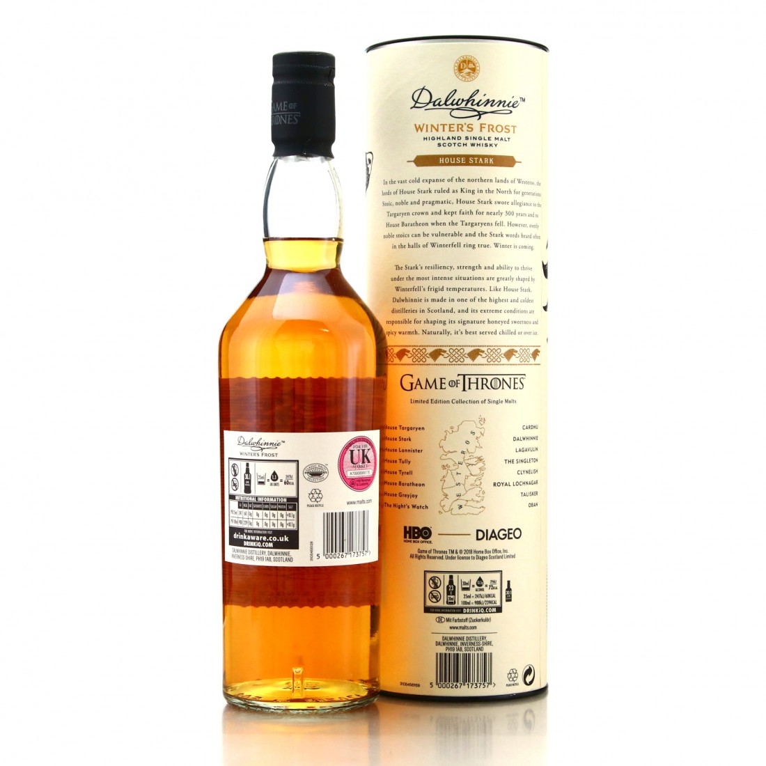 Dalwhinnie Winter's Frost Game of Thrones / House Stark | Whisky Auctioneer