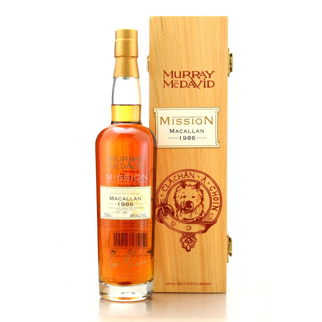 Macallan 1986 Murray McDavid 18 Year Old Mission V | Whisky Auctioneer