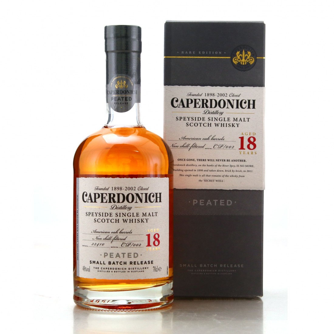 Caperdonich 18 Year Old Peated Small Batch Release / Batch 002 | Whisky ...