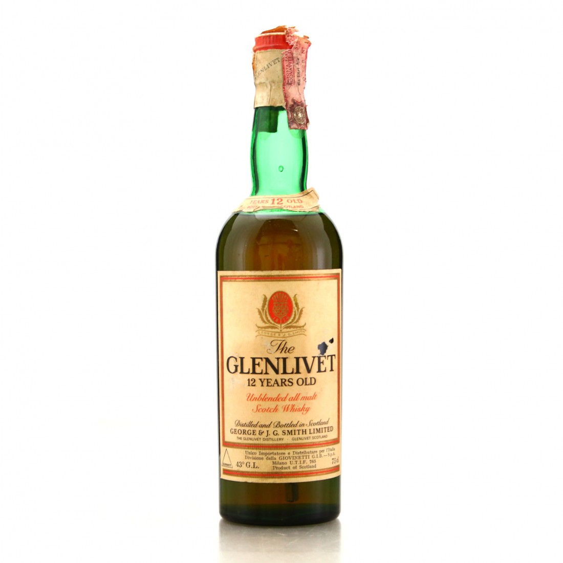 Glenlivet 12 Year Old 1970s / Giovinetti Import | Whisky Auctioneer