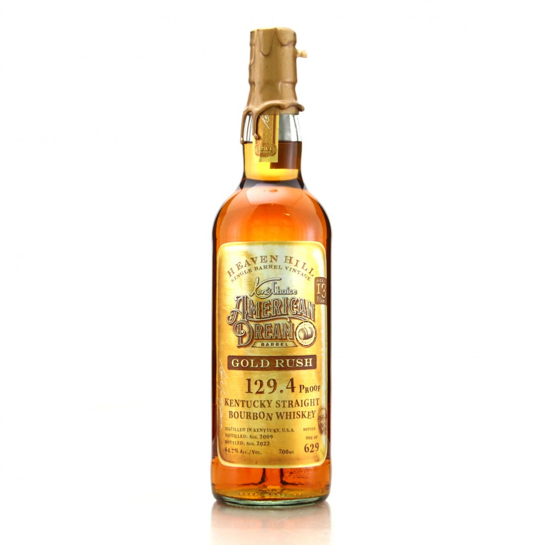 Heaven Hill 13 Year Old Ken's Choice American Dream Barrel Gold Rush ...