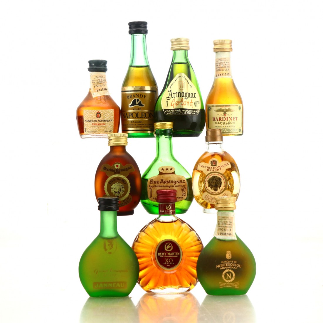 Brandy & Armagnac Miniatures x 10 | Whisky Auctioneer