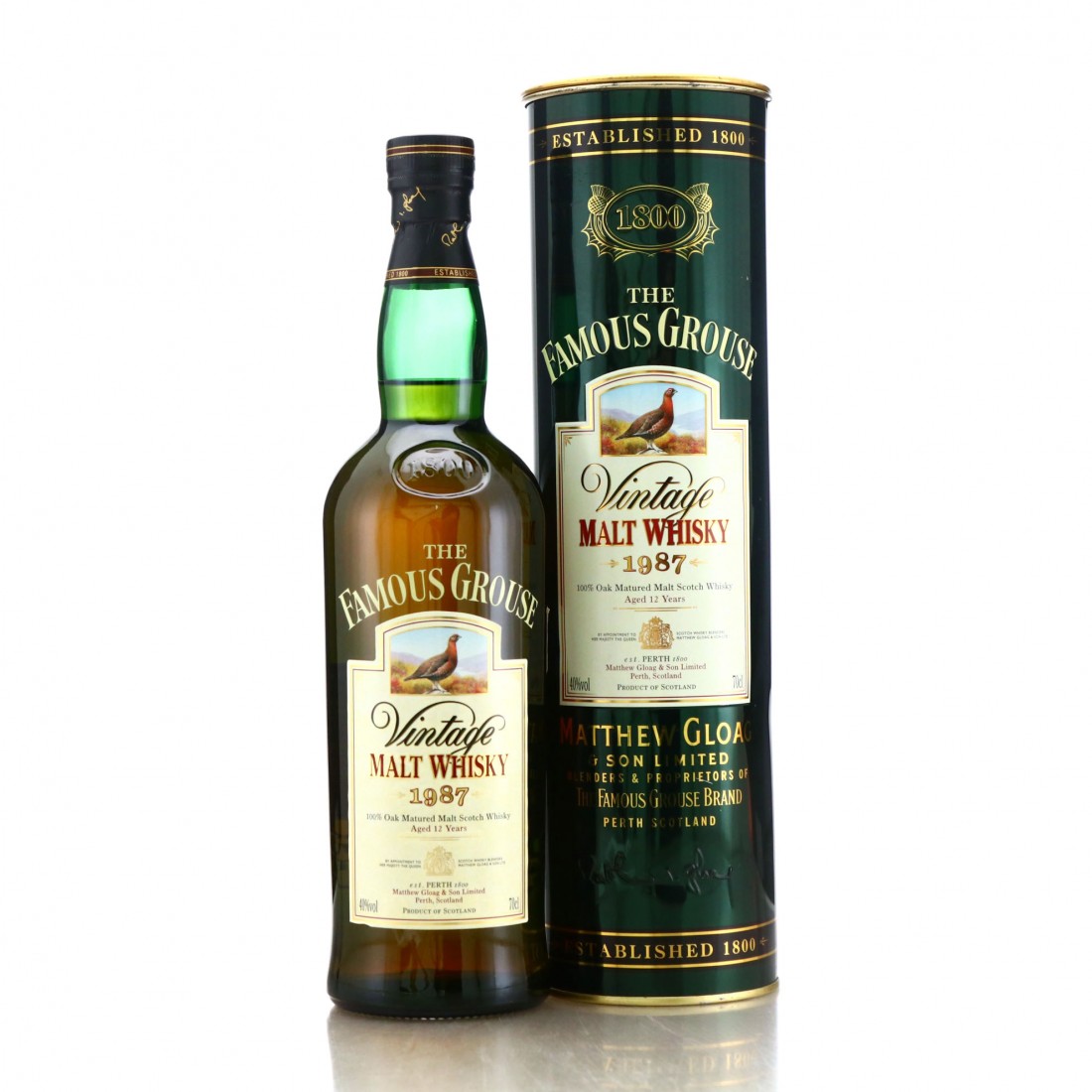 Famous Grouse 1987 Vintage Malt 12 Year Old | Whisky Auctioneer