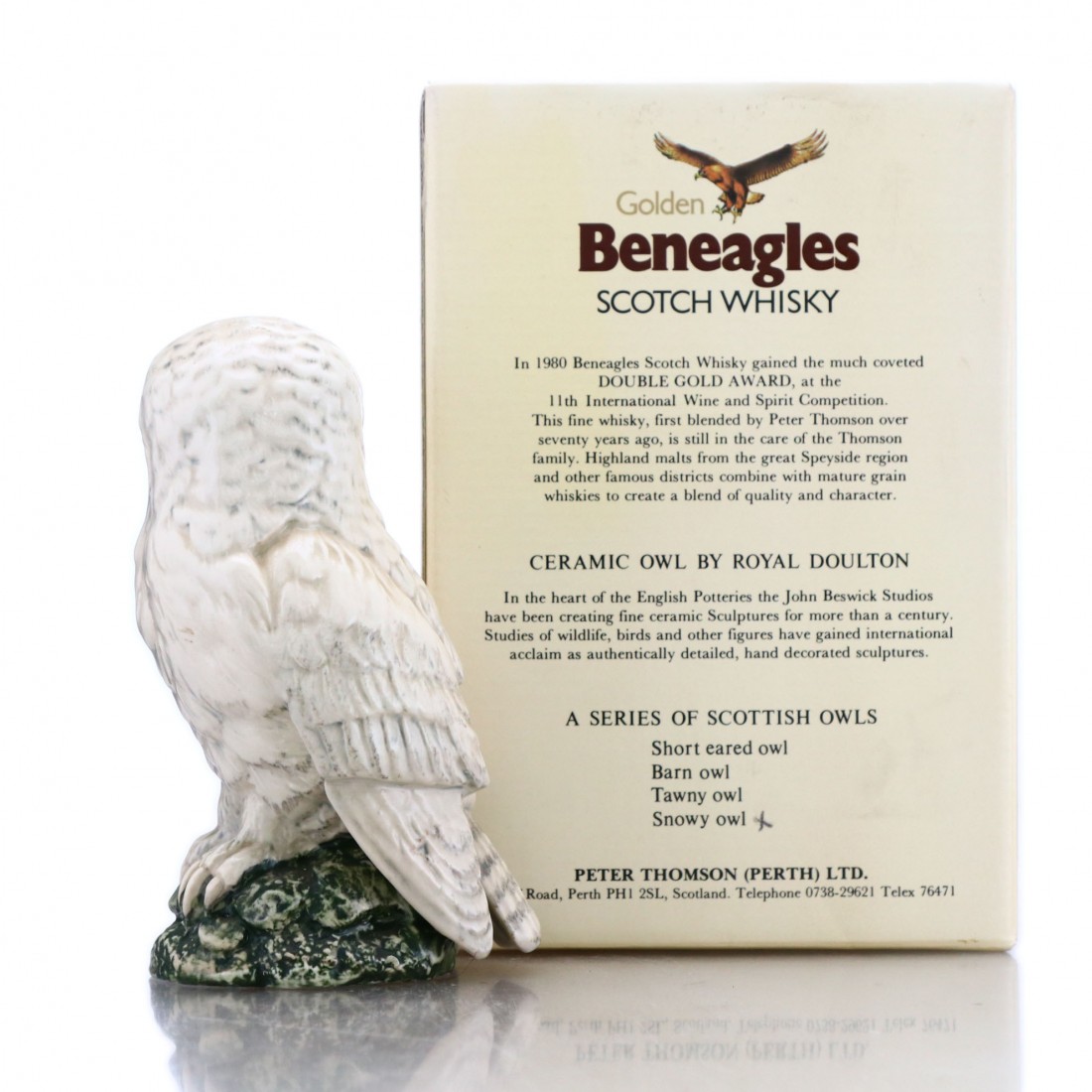 Beneagles Snowy Owl Decanter 20cl 1980s | Whisky Auctioneer