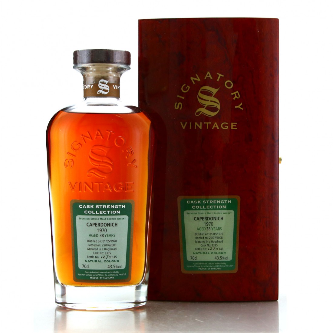 Caperdonich 1970 Signatory Vintage 38 Year Old Cask Strength | Whisky Auctioneer