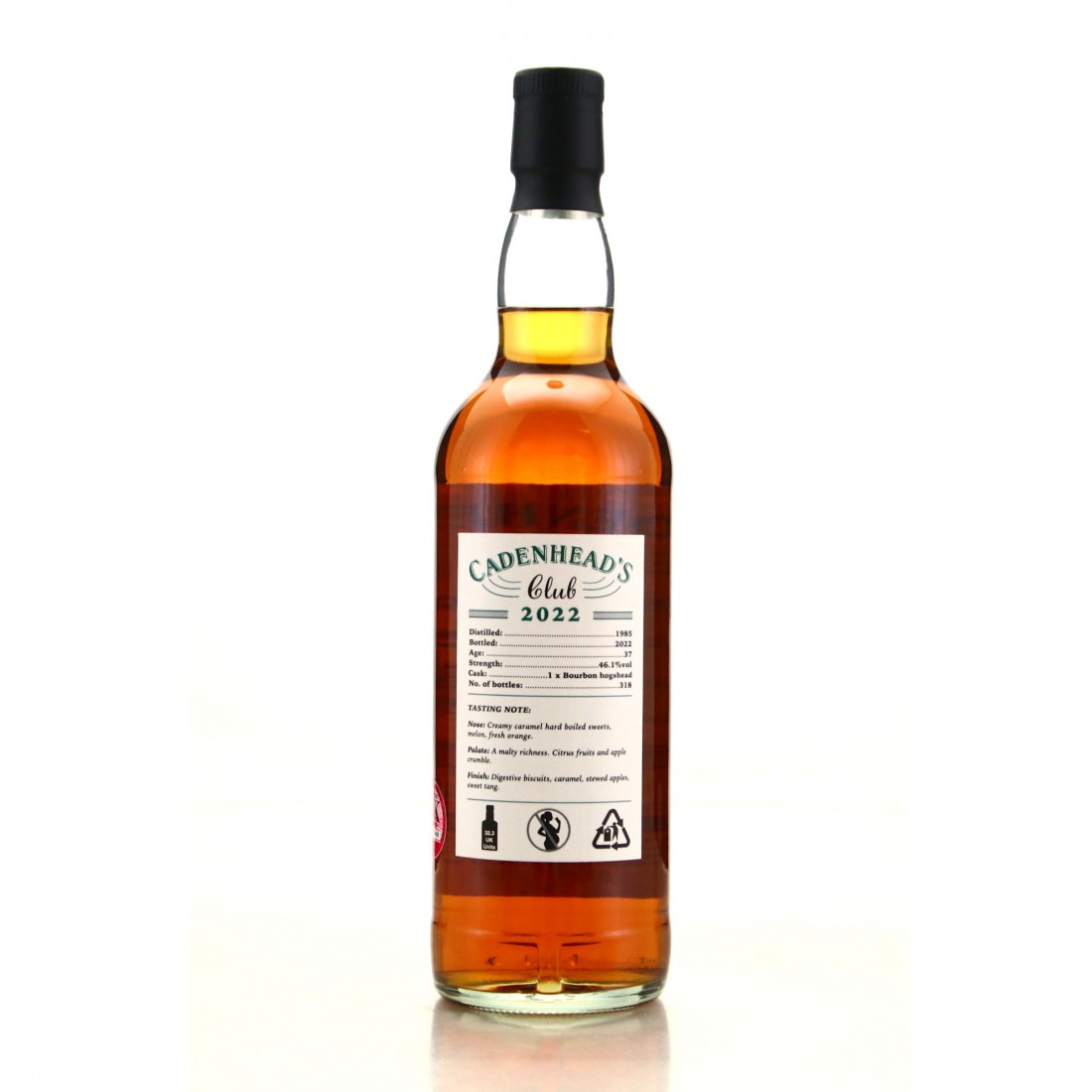 Highland Single Malt 1985 Cadenhead's Club 37 Year Old | Whisky Auctioneer