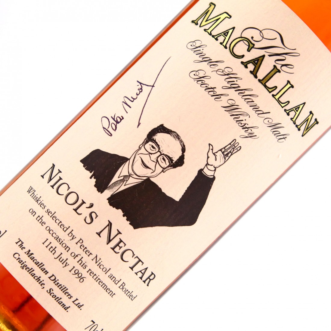 Macallan Nicol's Nectar / Signed by Peter Nicol | Whisky Auctioneer