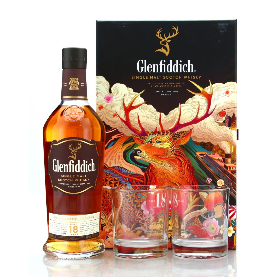 Glenfiddich 18 Year Old Small Batch Reserve Gift Pack / The Great ...
