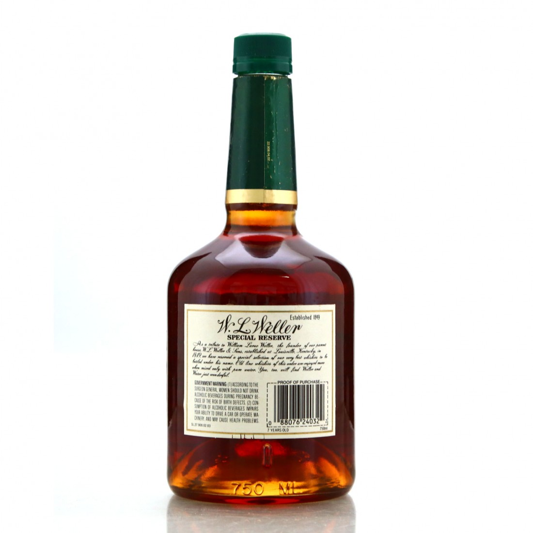 W.L. Weller 7 Year Old Special Reserve 1998 / Stitzel-Weller | Whisky ...