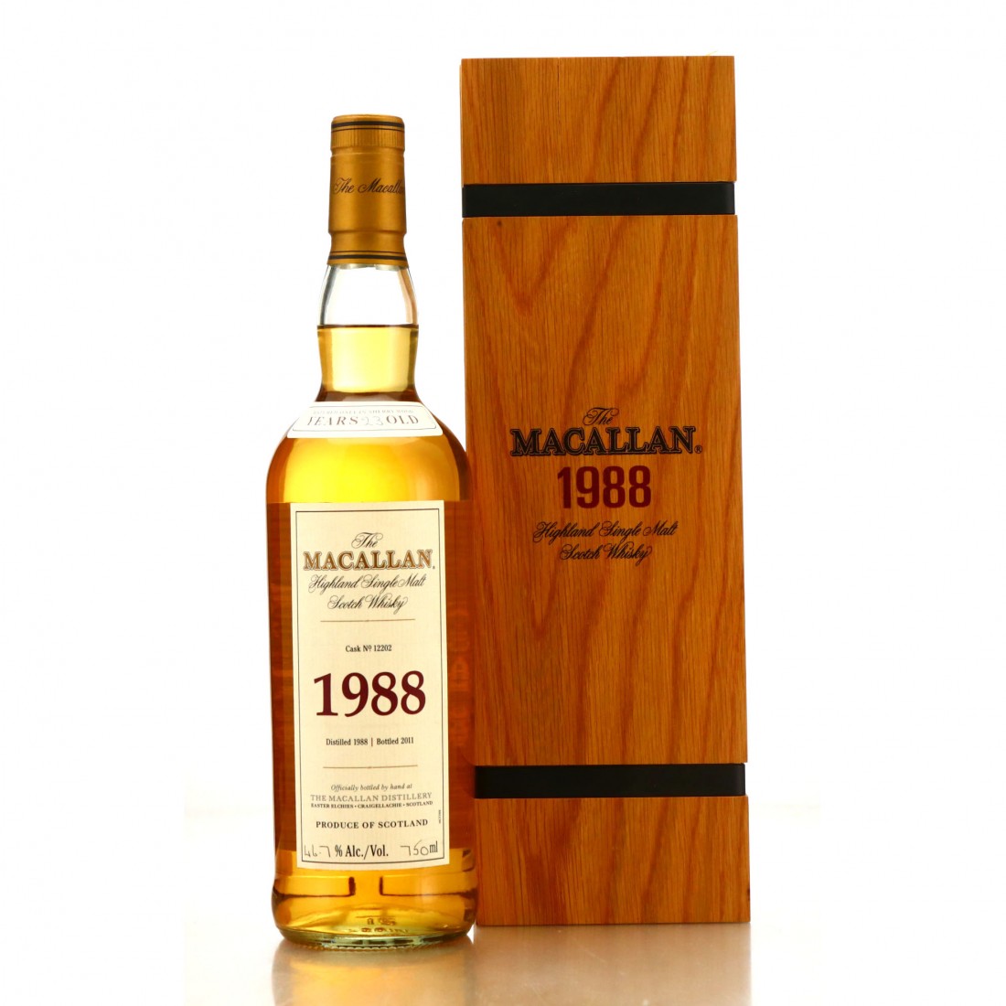 Macallan 1988 Fine and Rare 23 Year Old #12202 75cl / US Import ...