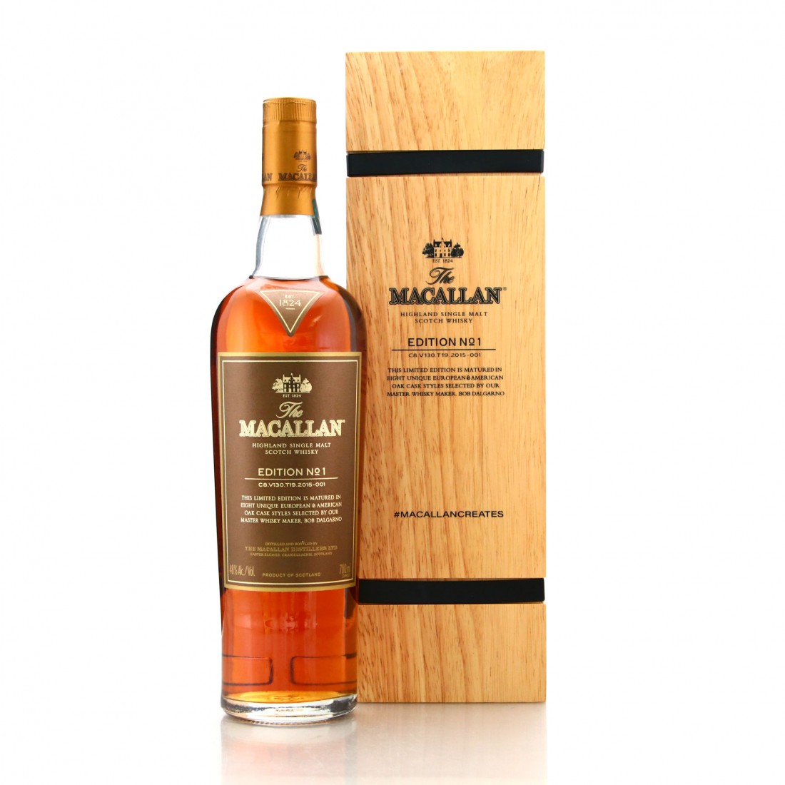 Macallan Edition No.1 Wooden Box | Whisky Auctioneer