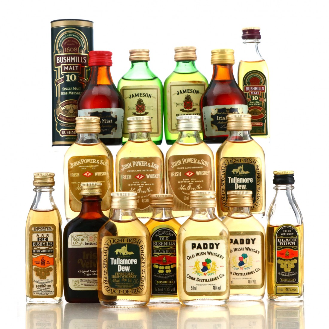 Irish Whiskey Miniature x 16 | Whisky Auctioneer