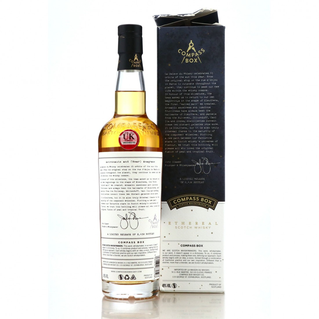 Compass Box Ethereal Lmdw 65th Anniversary Whisky Auctioneer
