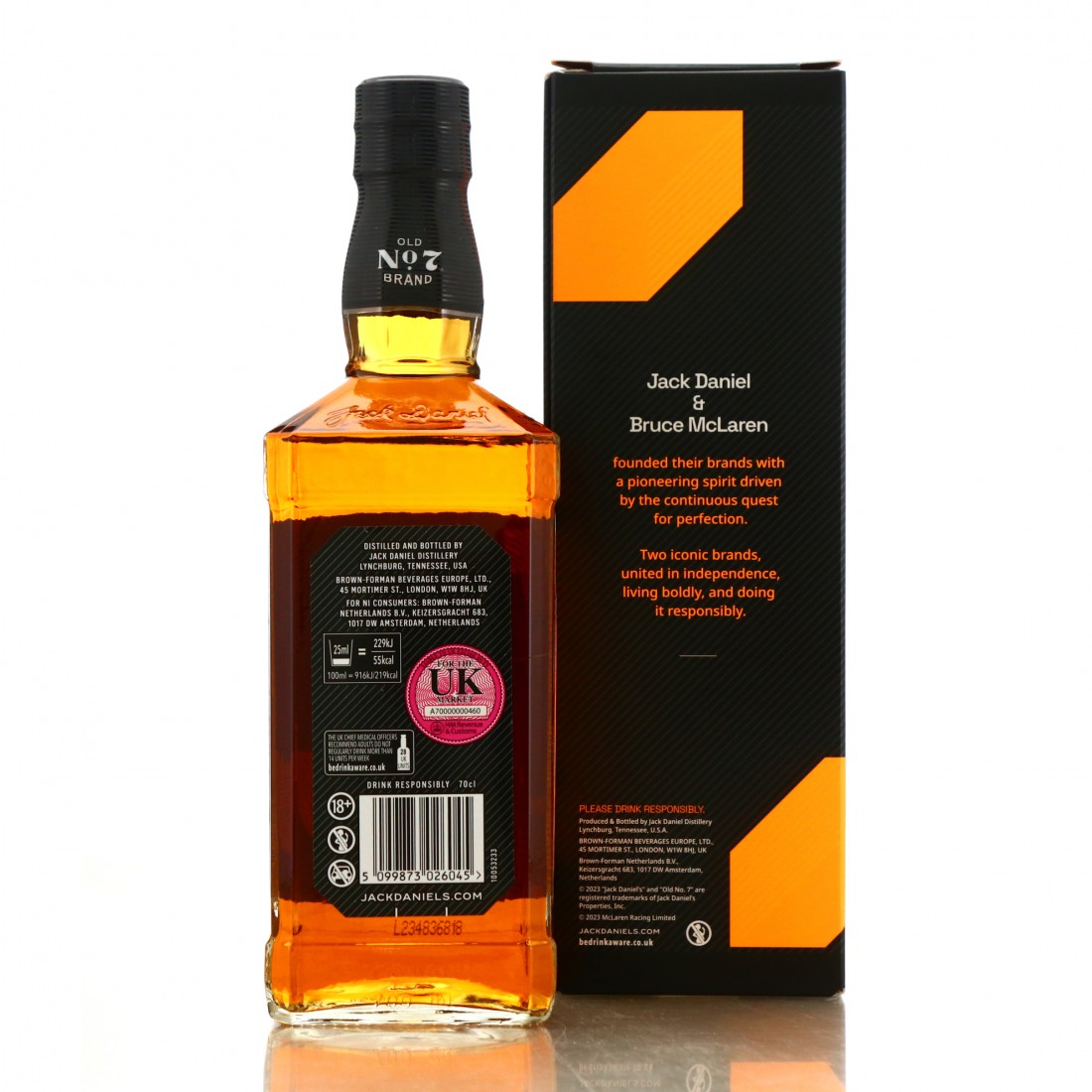 Jack Daniel's Old No.7 Brand Limited Edition 2023 70cl / McLaren F1 ...