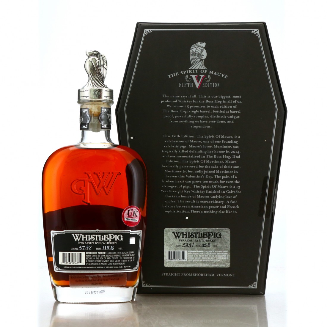 Whistlepig 13 Year Old Single Barrel Rye #26 / The Boss Hog 5th Edition ...