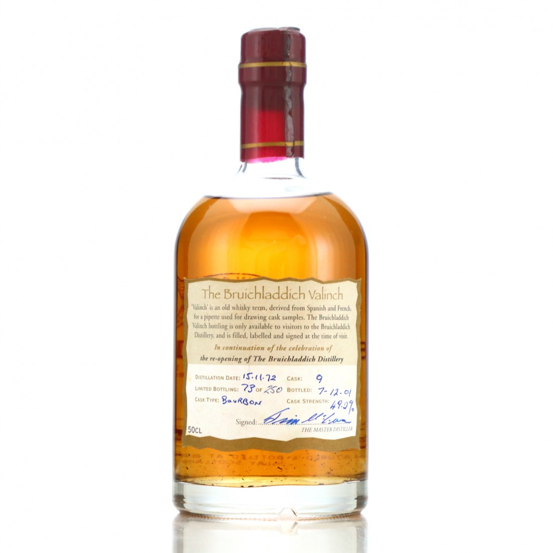 Bruichladdich 1972 Valinch 'The Re-opening of the Distillery' | Whisky ...