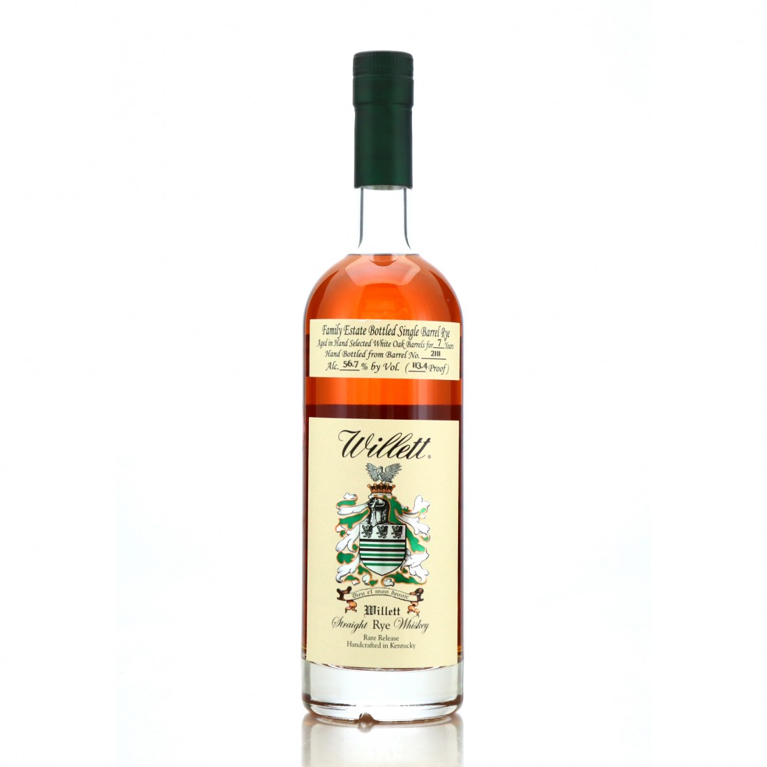 Willett Family Estate 7 Year Old Single Barrel Rye #2111 70cl ...