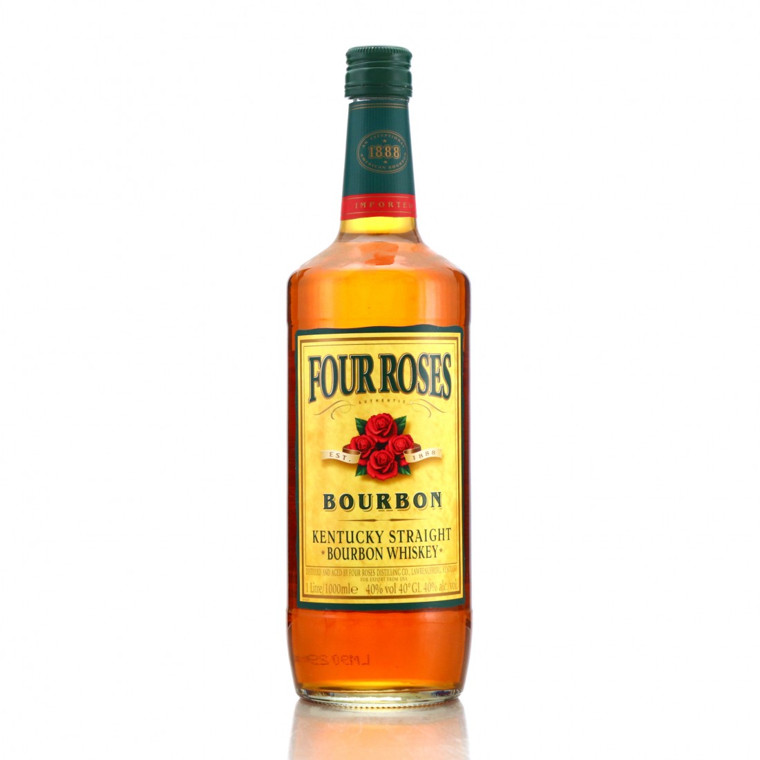 Four Roses Kentucky Straight Bourbon 1 Litre 1990s | Whisky Auctioneer