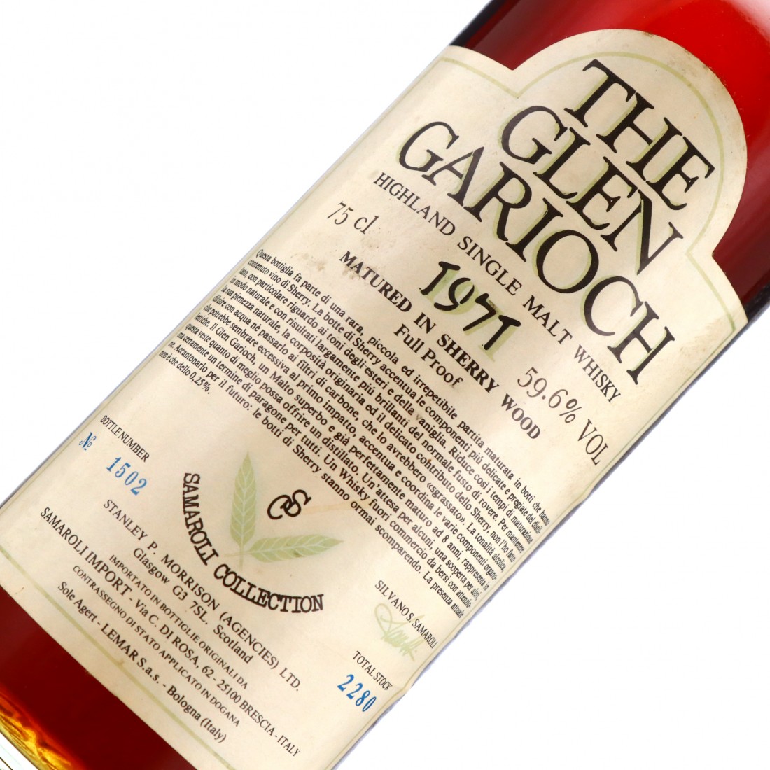 Glen Garioch 1971 Samaroli Collection Sherry Wood Full Proof | Whisky ...