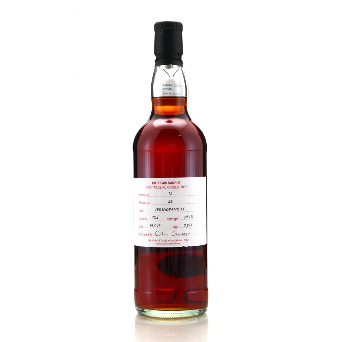 Springbank 2013 Duty Paid Sample 9 Year Old / Fresh Sherry | Whisky ...