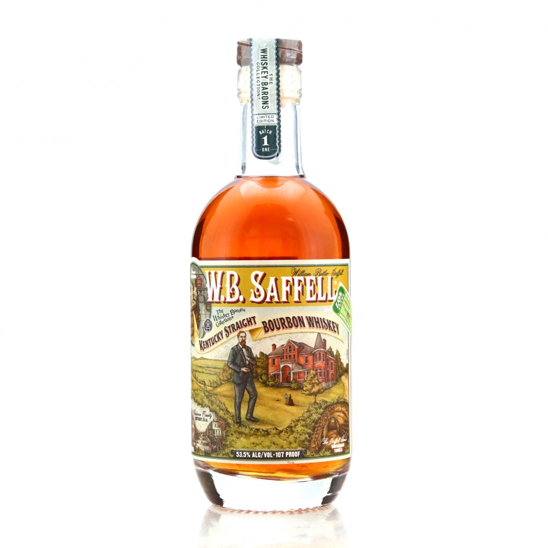 W.B. Saffell Kentucky Straight Bourbon Whiskey 37.5cl / Whiskey Barons ...