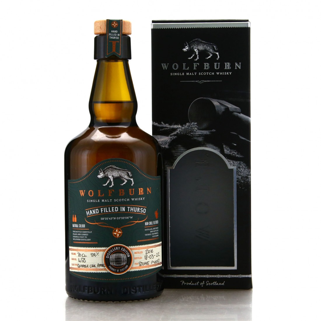 Wolfburn 2016 Hand Filled Cask #458 / Peated Quarter Cask | Whisky ...