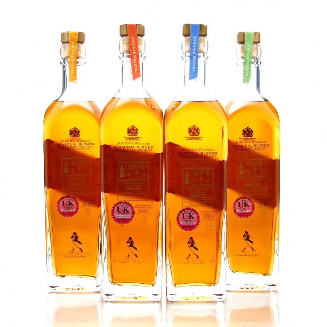 Johnnie Walker Spring, Summer, Autumn & Winter Seasonal Blends 4 x 70cl ...