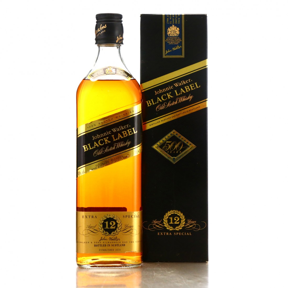 Johnnie Walker Black Label 12 Year Old / 500 Years | Whisky Auctioneer