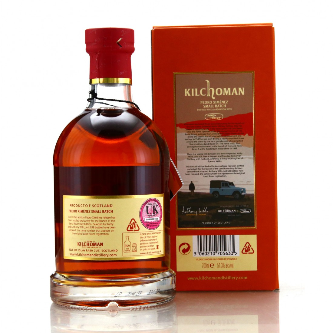 Kilchoman Pedro Ximenez Small Batch / Land Rover | Whisky Auctioneer