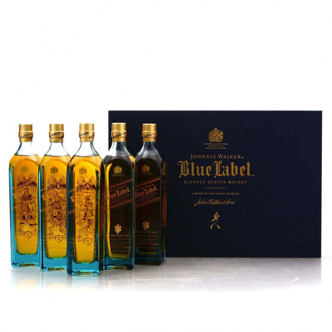 Johnnie Walker Blue Label Gods of Wealth Collection 5 x 20cl / Taiwan ...