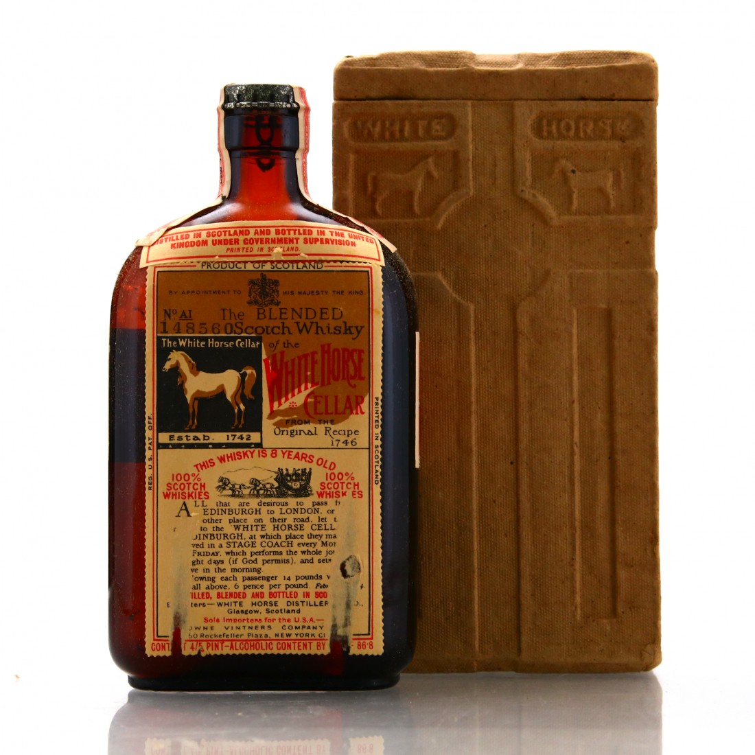 White Horse Scotch Whisky 1940s / US Import | Whisky Auctioneer