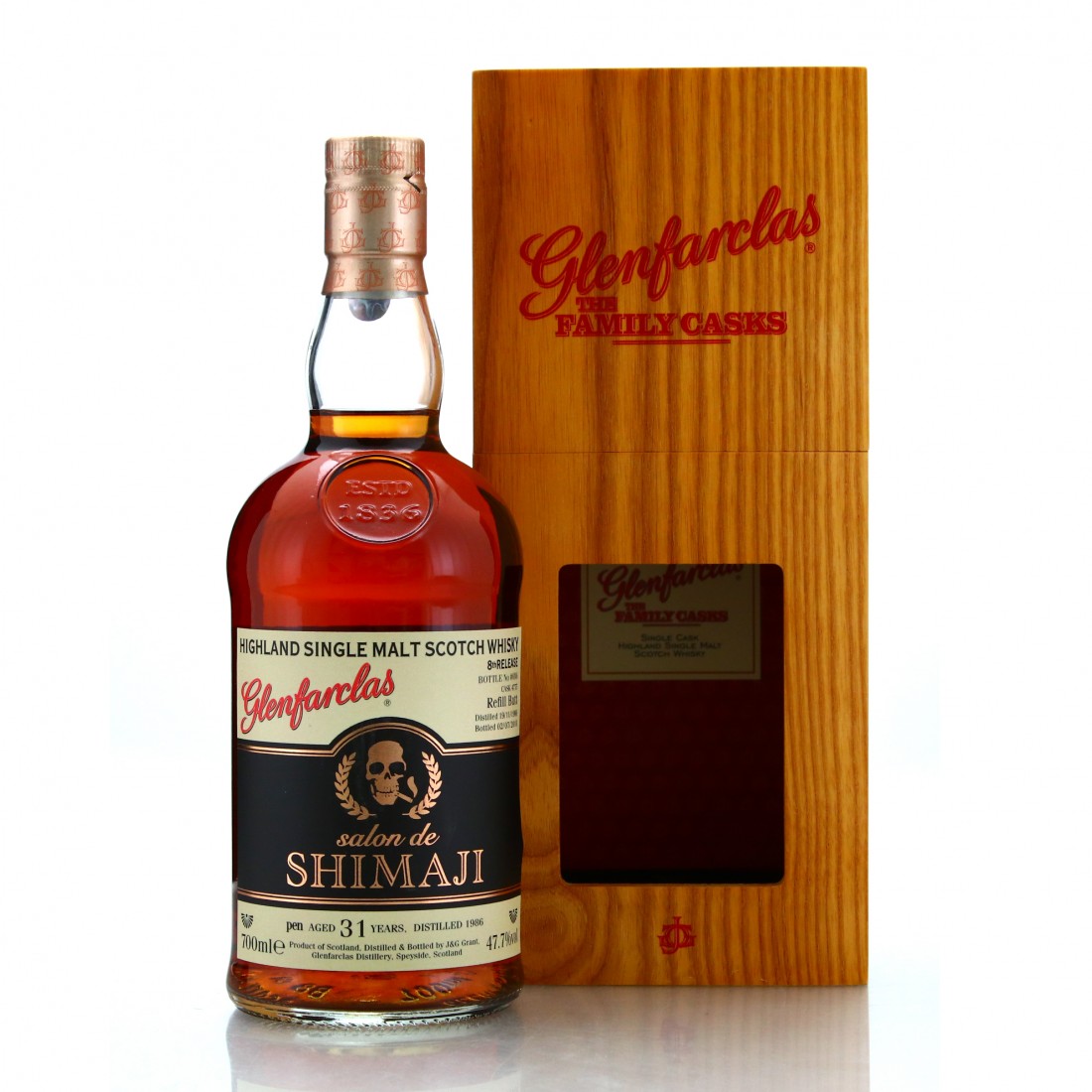 Glenfarclas 1986 Single Cask 31 Year Old #4775 / Salon de Shimaji 8th ...