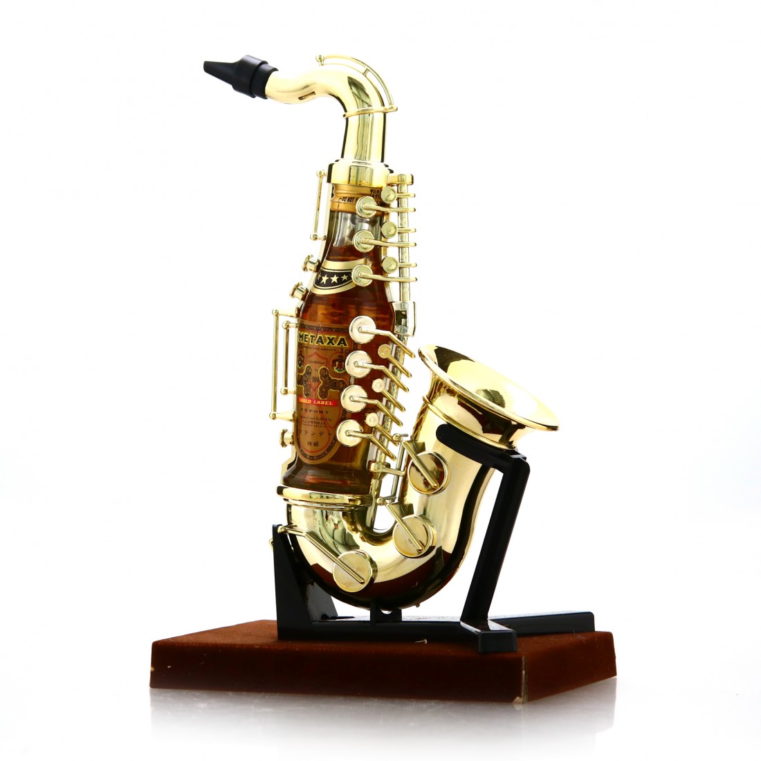 Metaxa 7-Star Gold Label Greek Brandy Saxophone Miniature | Whisky ...