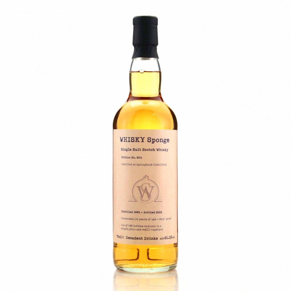 Springbank 1995 Whisky Sponge 26 Year Old Edition No.60b | Whisky ...