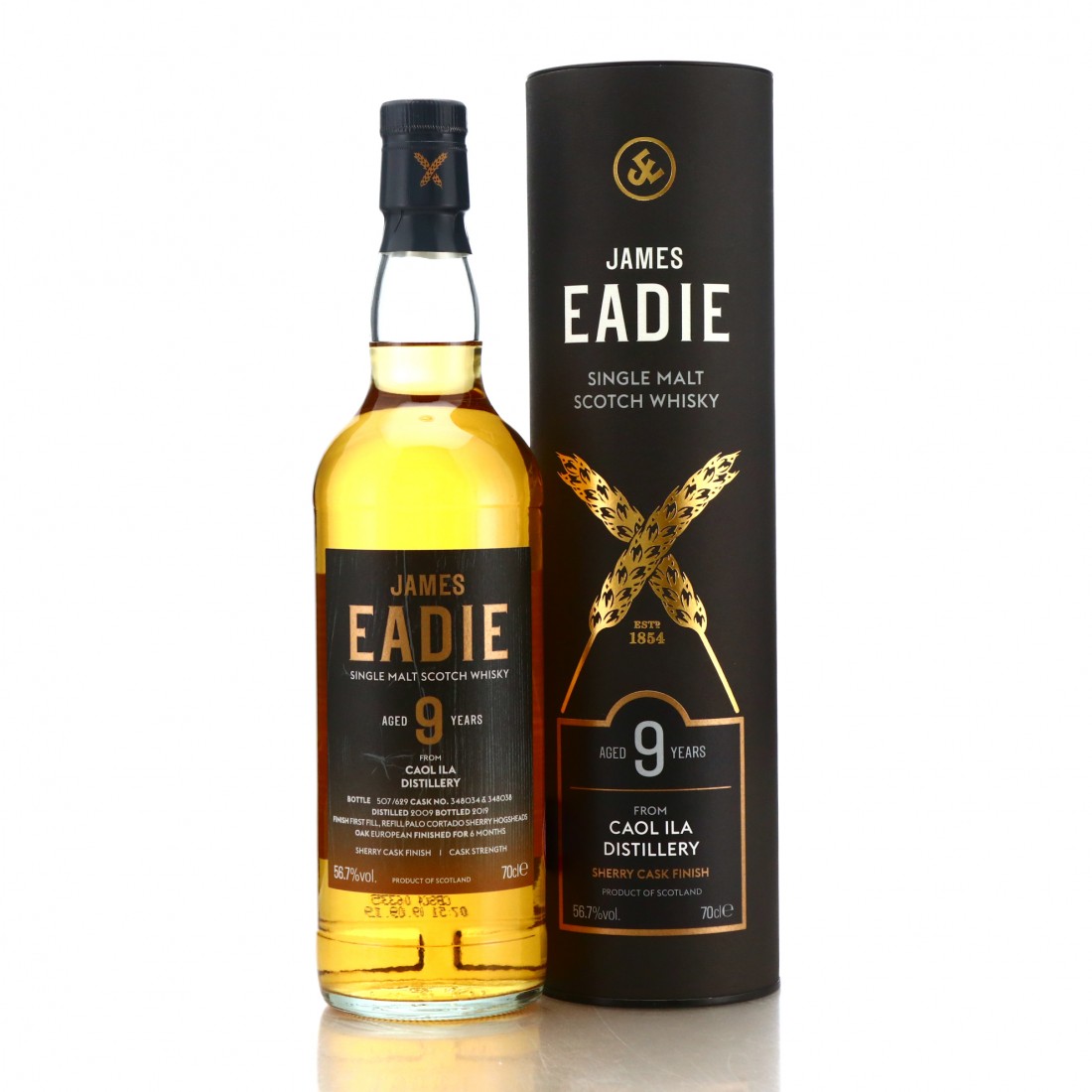 Caol Ila 2009 James Eadie 9 Year Old Sherry Finish Whisky Auctioneer