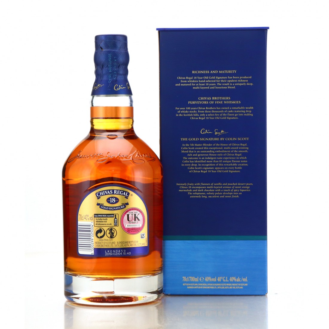 Chivas Regal 18 Year Old Gold Signature | Whisky Auctioneer