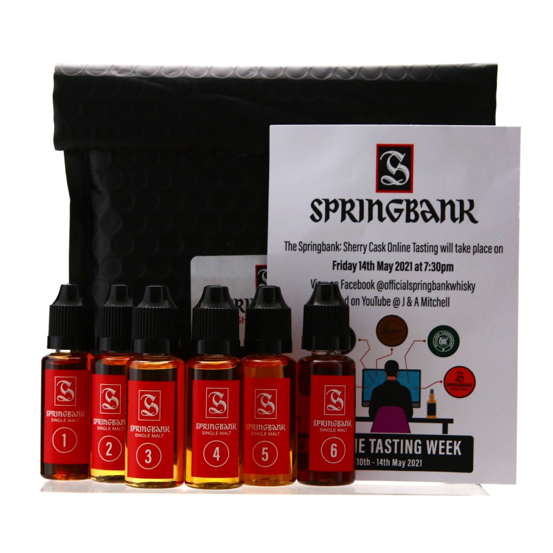 Springbank Virtual Sherry Cask Tasting 2021 Samples x 6 | Whisky Auctioneer