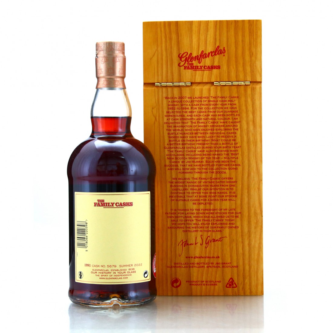 Glenfarclas 1991 Family Cask #5679 / Summer 2022 | Whisky Auctioneer