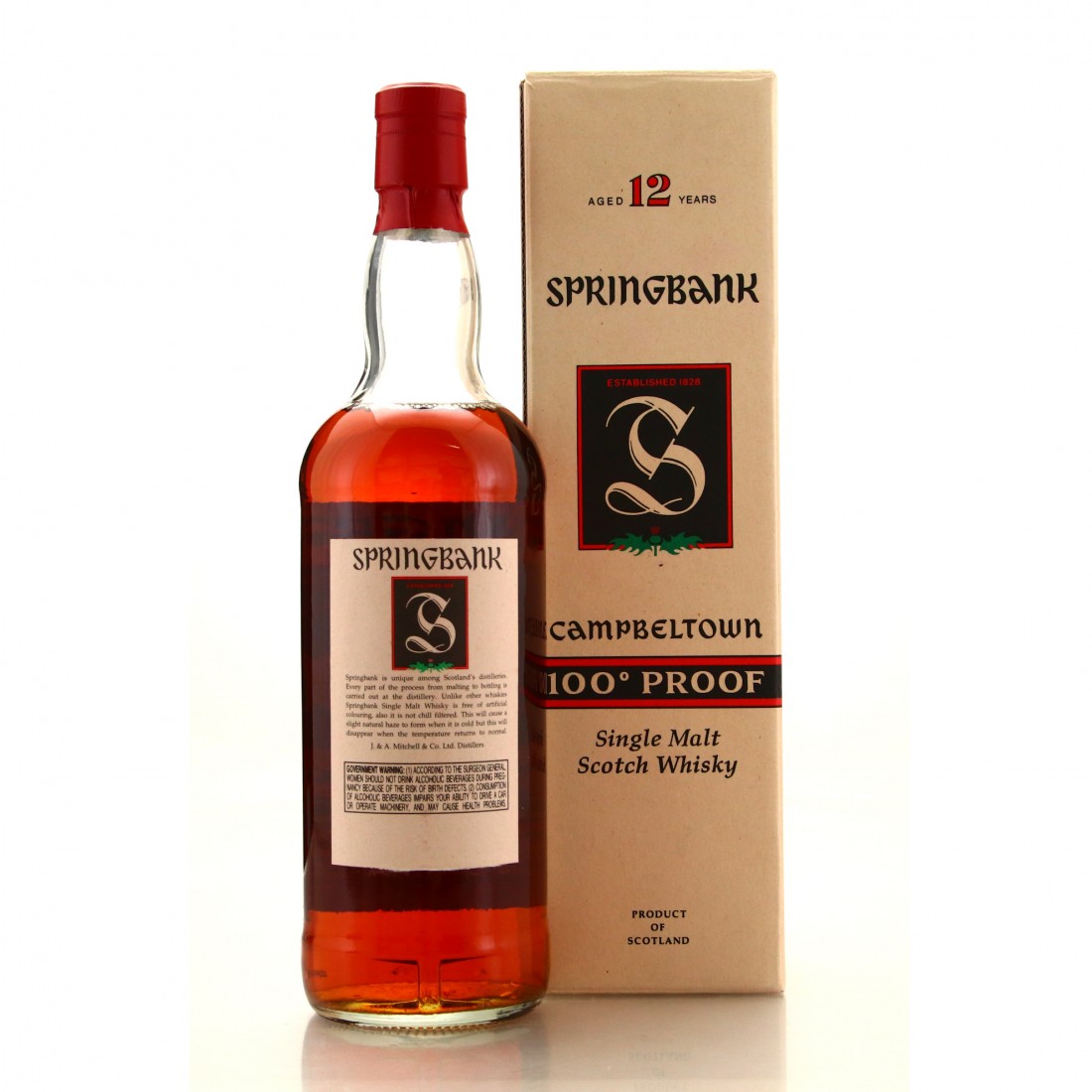 Springbank 12 Year Old 100 Proof Green Thistle 75cl / US Import ...