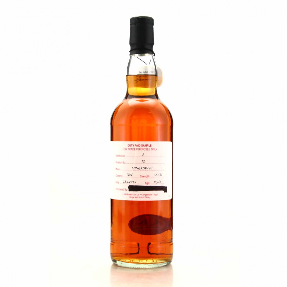Longrow 2015 Duty Paid Sample 8 Year Old / Fresh Sherry | Whisky Auctioneer