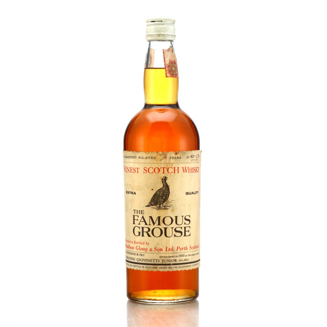 Famous Grouse 7 Year Old 1960s / Giovnetti Import | Whisky Auctioneer
